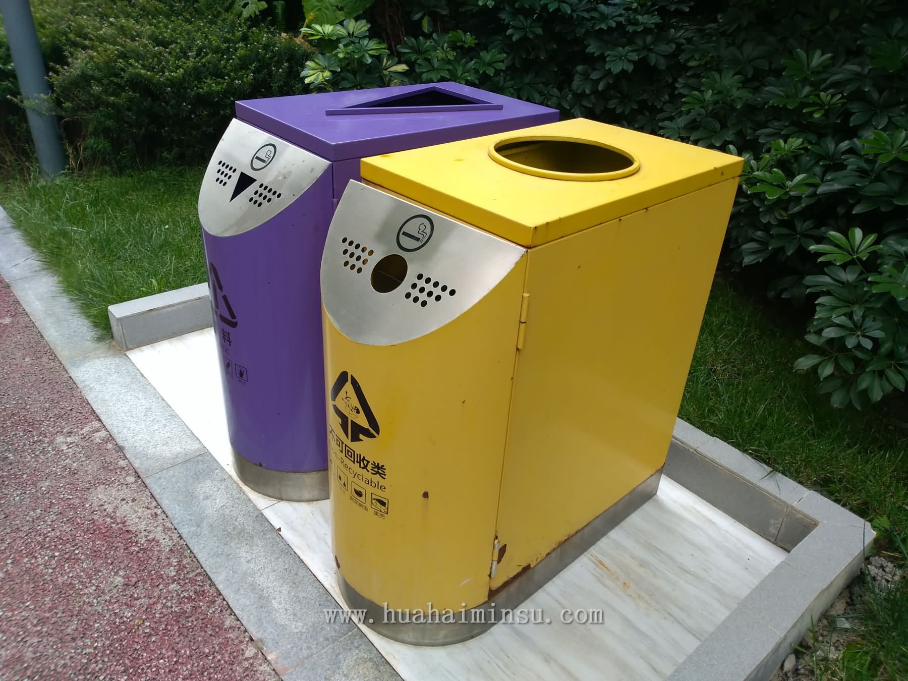 Outdoor Landscape Art Classified Dustbin, Outdoor High-quality Dustbin ...