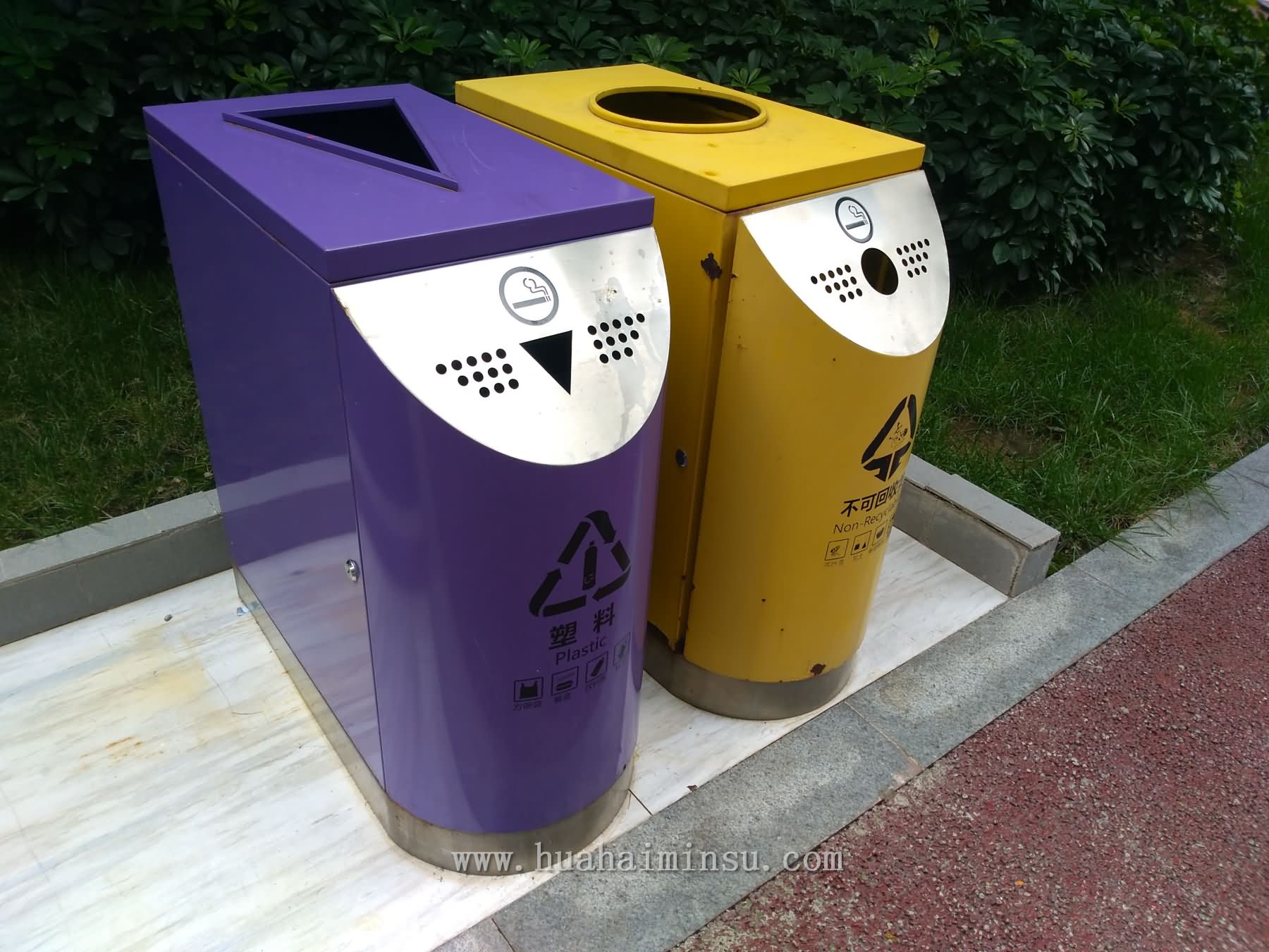 Outdoor Landscape Art Classified Dustbin, Outdoor High-quality Dustbin ...